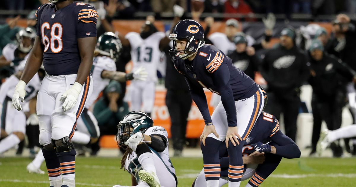 AP source: Bears release embattled kicker Cody Parkey | The Seattle Times