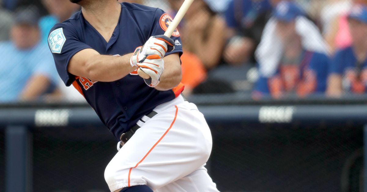 Altuve plays 2nd spring training game at DH, to play 2B next | The ...