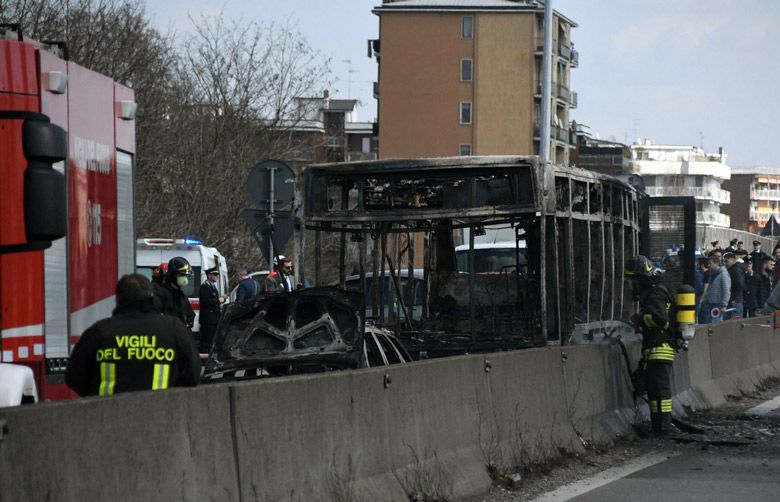 Italy: Bus driver abducts 51 children, sets vehicle on fire | The ...