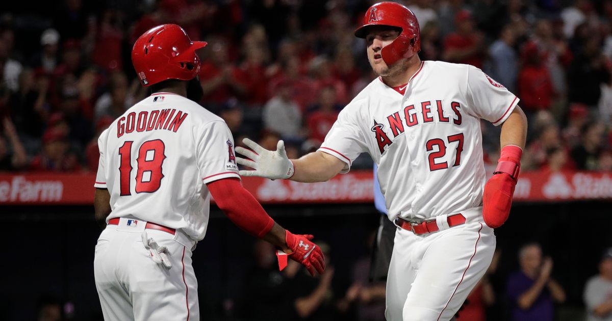Angels CF Trout to miss series against the Cubs | The Seattle Times