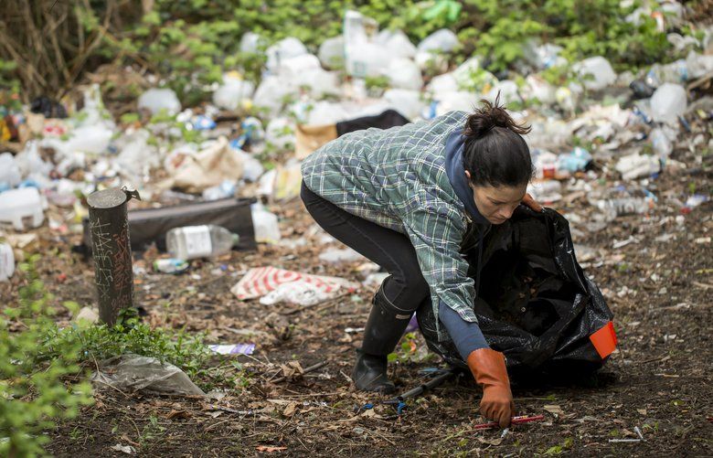 As trash piles up around homeless tent camps, Seattle struggles to keep ...