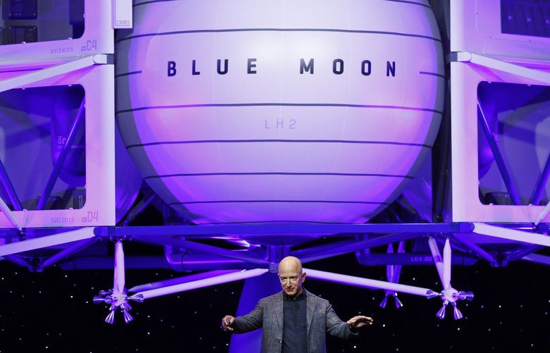 Jeff Bezos reveals moon lander, and Blue Origin’s vision for space ...