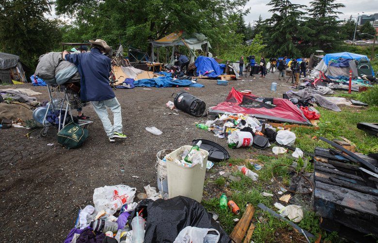 In the aftermath of a drug bust, Seattle homeless camp is cleaned up ...