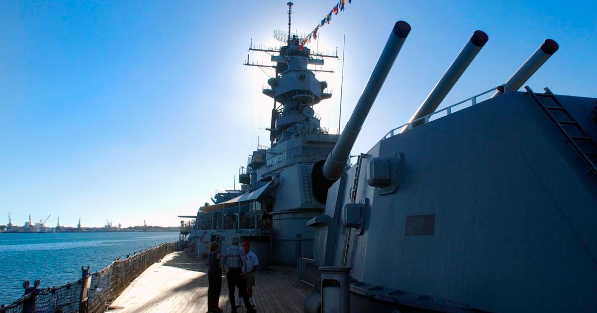 USS Missouri undergoes restoration ahead of war anniversary | The ...