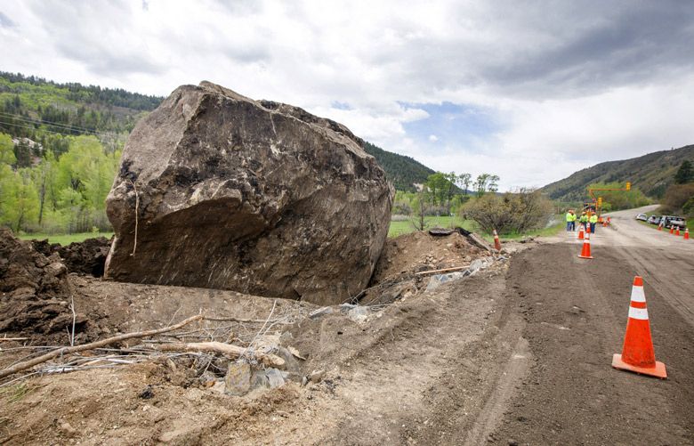Colorado will leave house-sized boulder along highway | The Seattle Times