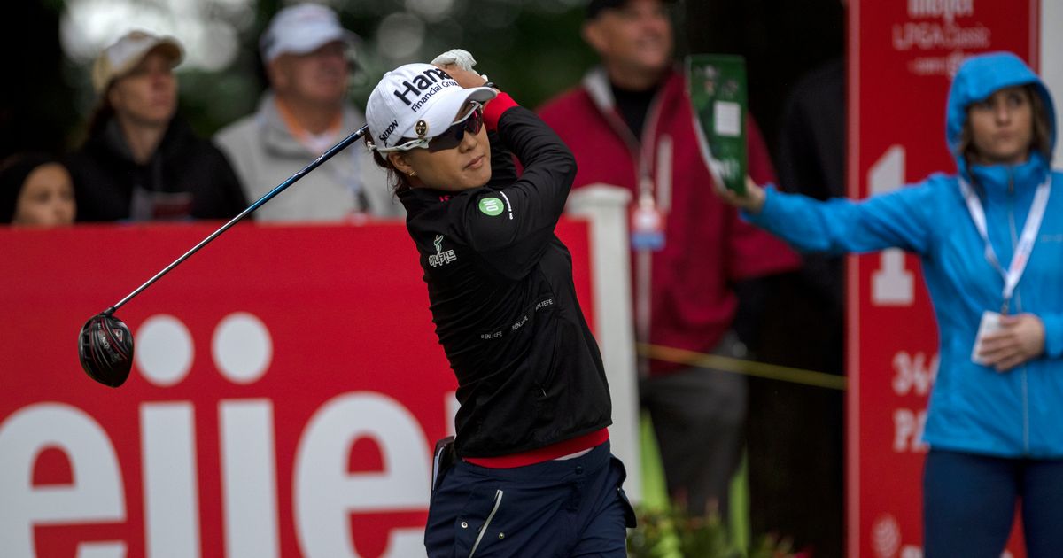 Perry, Shin tied for lead in rain-delayed Meijer LPGA | The Seattle Times