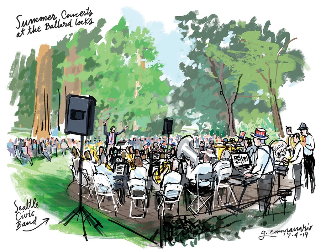 Come to the Ballard Locks for free, summery outdoor concerts | The ...