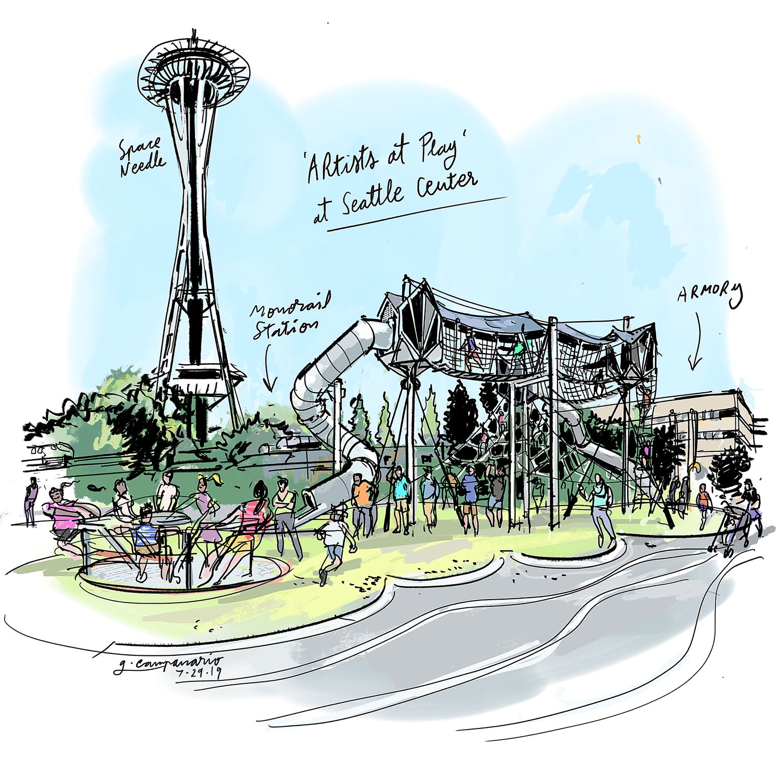 School’s out! Sun’s out! Take the kids to Seattle Center to play at the ...