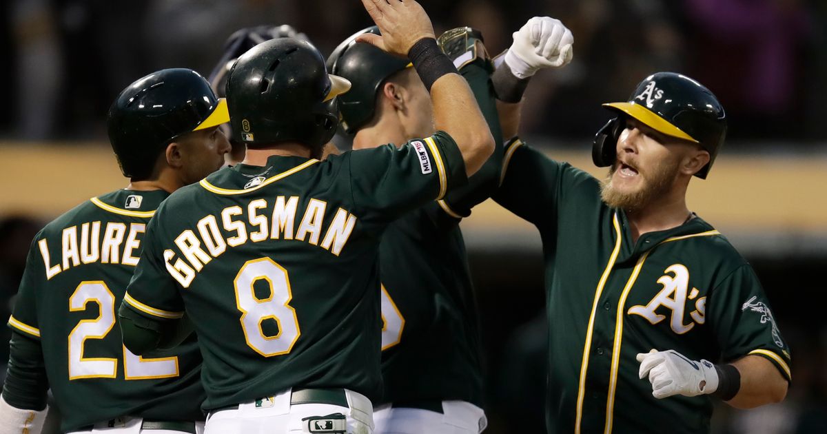 Herrmann grand debut leads Athletics past Twins 8-6 | The Seattle Times