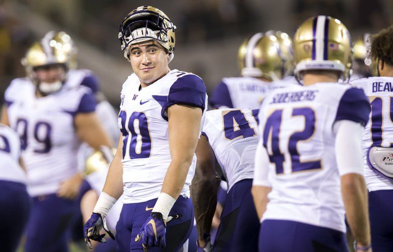 Fifth-year UW LB Kyler Manu is about to make his first career start ...
