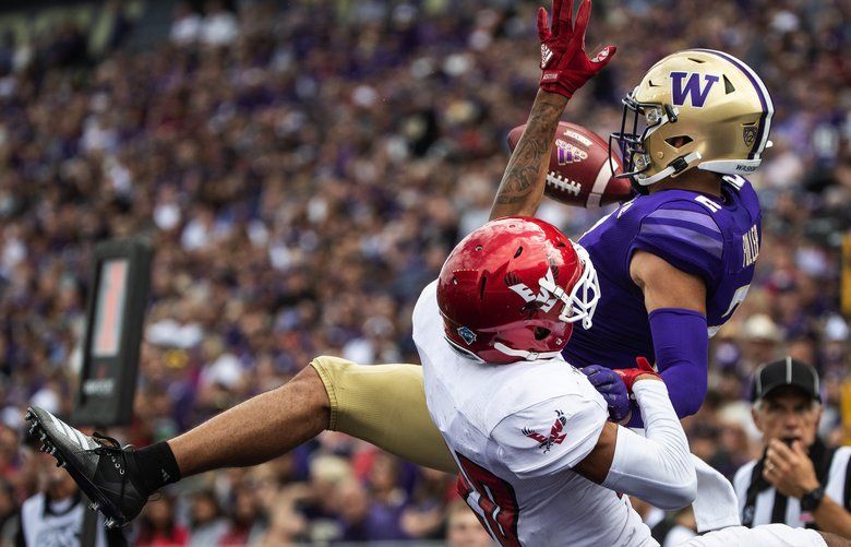 Aaron Fuller’s acrobatics highlight banner day for senior Husky wide ...