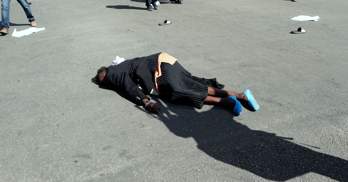 Zimbabwe’s police beat anti-government protesters in capital | The ...