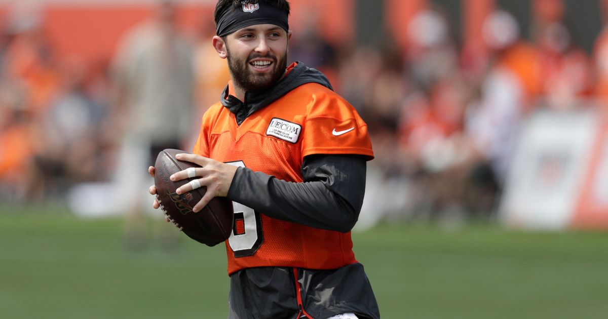 Beer chaser: Mayfield endorses sports drink after brew chug | The ...