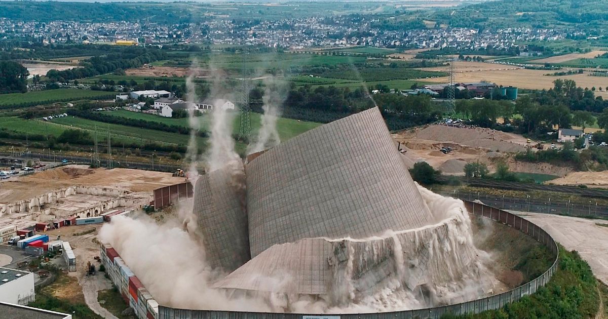 Short-lived German nuclear plant’s cooling tower demolished | The ...