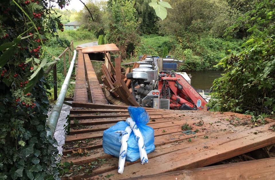 Small bridge collapse in Snohomish County sends truck into river | The ...