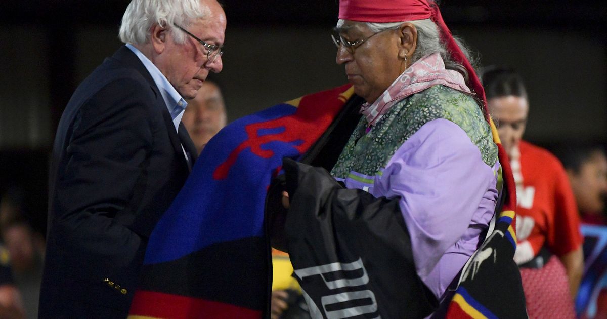Sanders addresses Comanche event in Warren’s home state | The Seattle Times