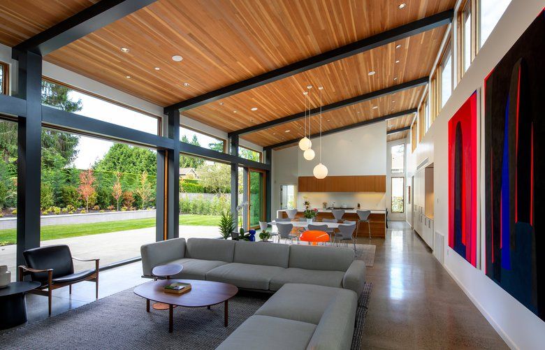 Interesting intersections drive the design of a new home in Clyde Hill ...