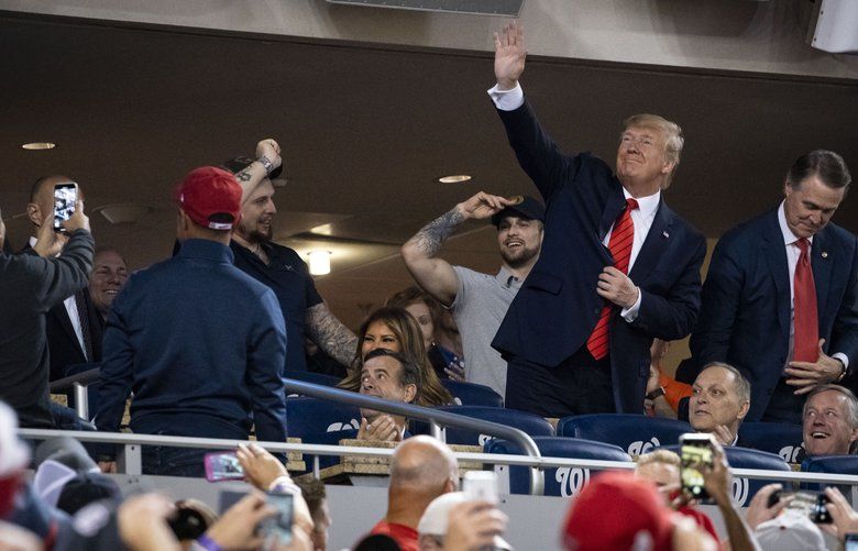 Trump draws boos when introduced to crowd at World Series | The Seattle ...