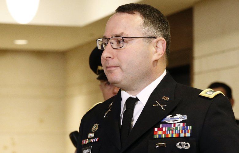 Colonel testifies he raised concerns about Ukraine, Trump | The Seattle ...