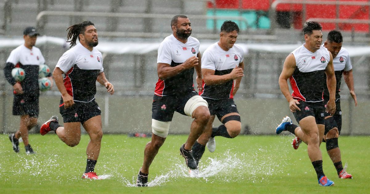 As Japan braces for typhoon, rugby squad trains in the rain | The ...
