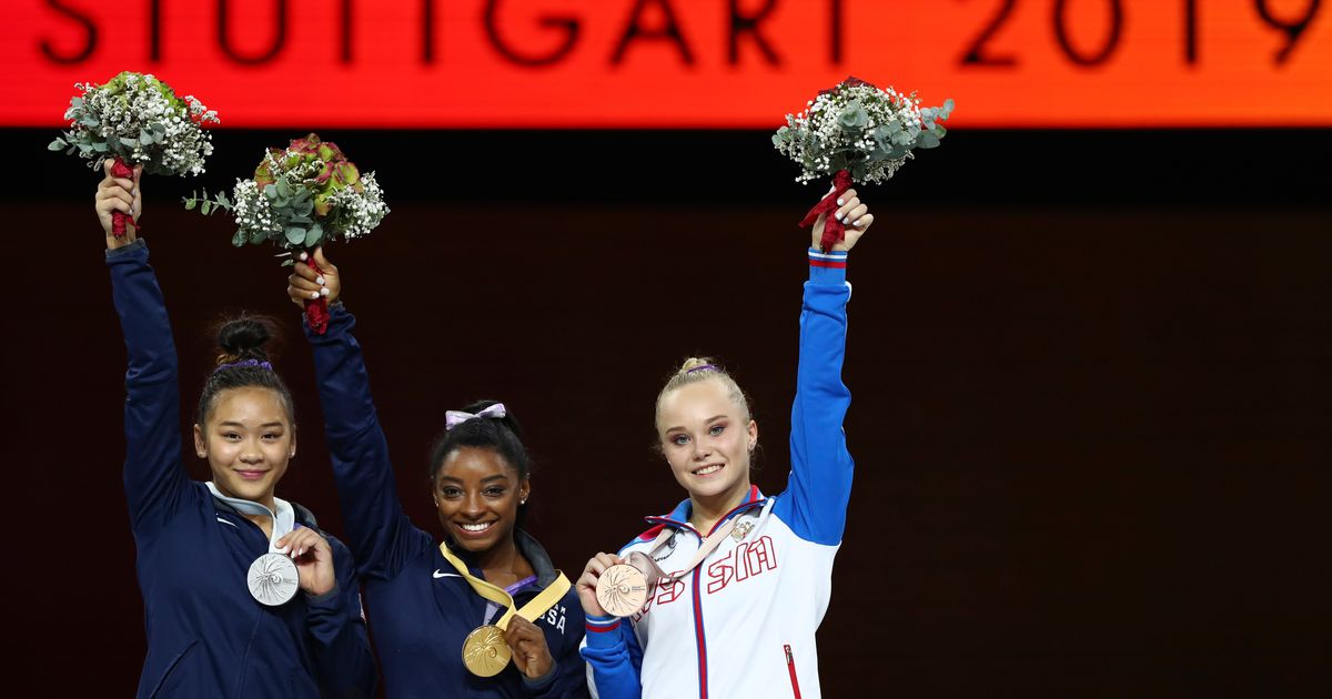 Simone Biles sets all-time medal record at gymnastics worlds | The ...