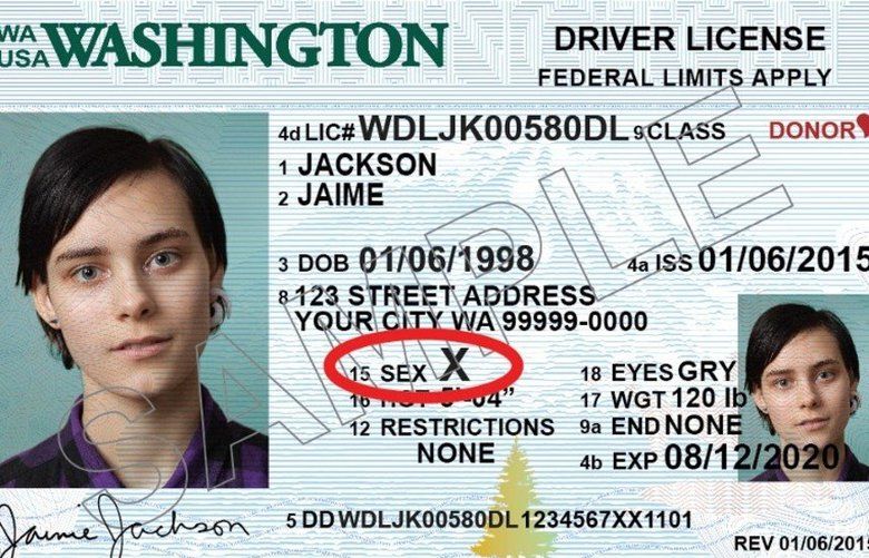 Washington State Drivers Given ‘x Gender Option On Licenses The