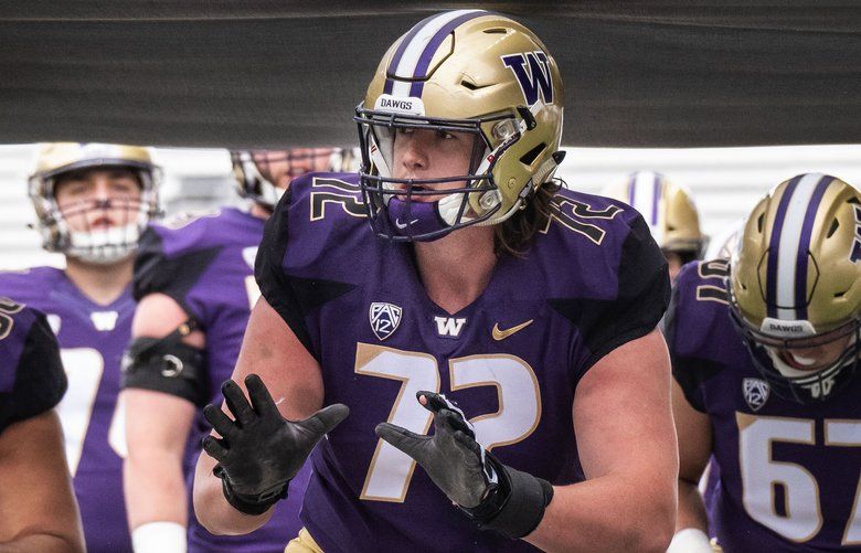 Five Apple Cups, 45 wins and two rehabs later, Washington left tackle ...