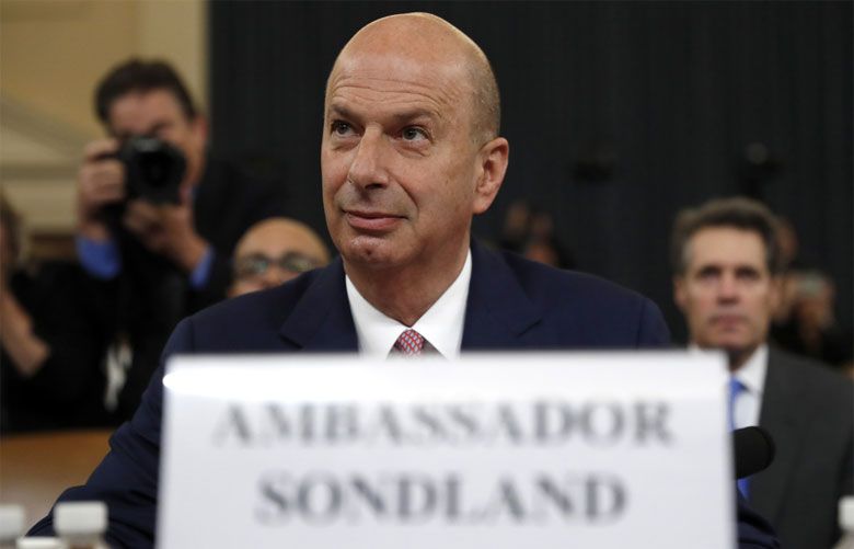 Ambassador Gordon Sondland, Seattle hotelier, points finger at Trump on ...