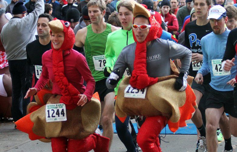 Holiday fun gets going at Green Lake Gobble run/walk in Seattle, Nordic ...
