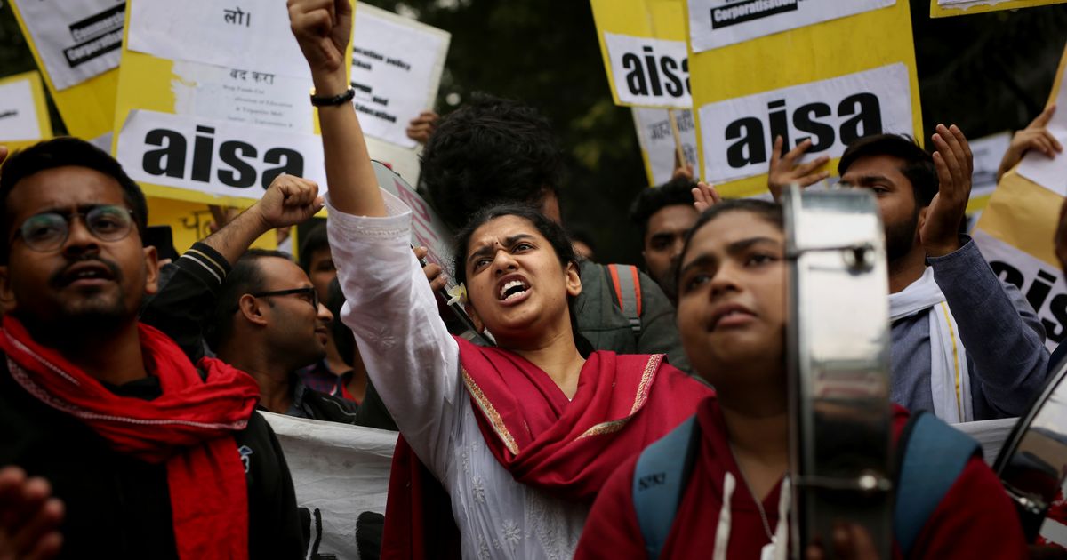 Indian students protest increased housing fees at university | The ...