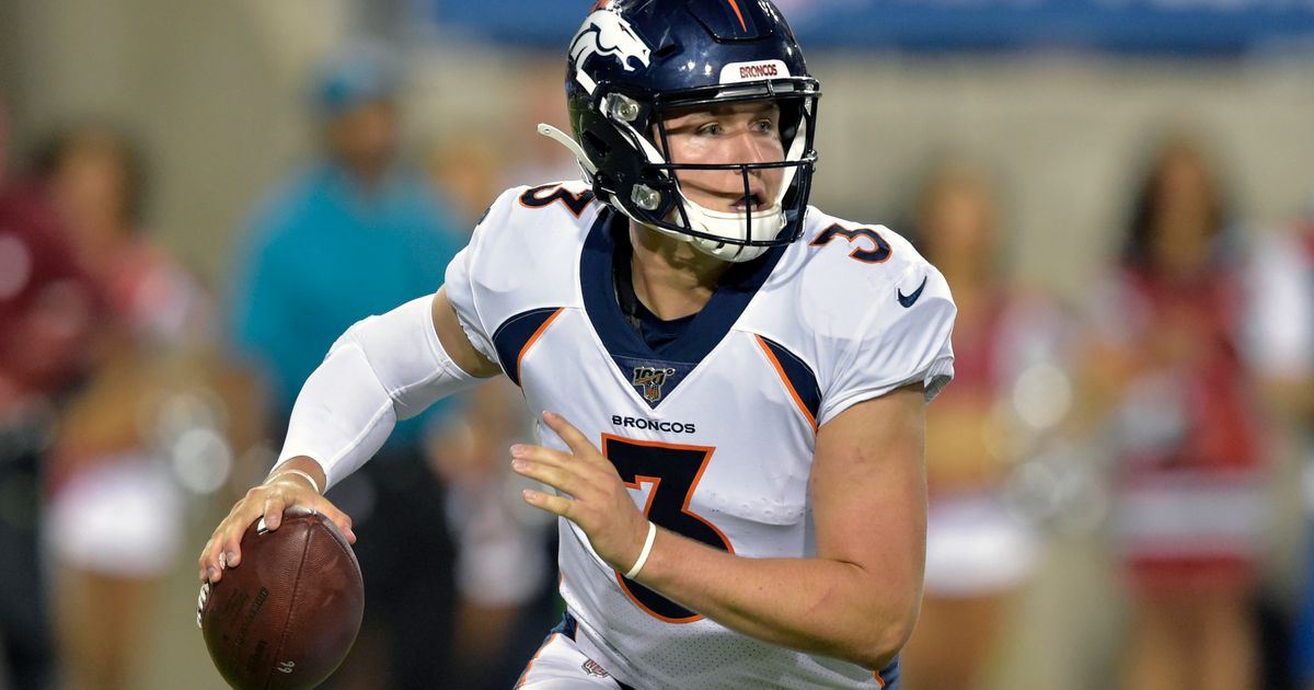Rookie Drew Lock returns to Broncos practice | The Seattle Times