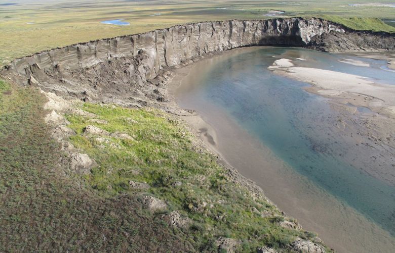 As climate change melts Alaska’s permafrost, roads sink, bridges tilt ...