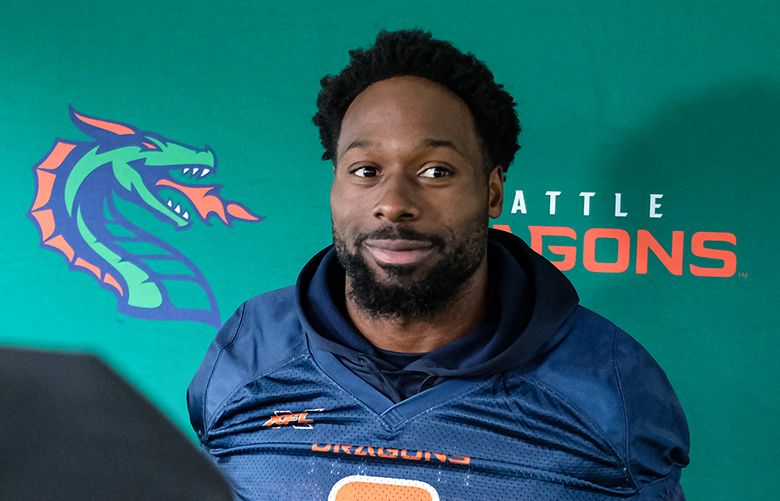 Seattle Dragons take the field for the first time, and receiver Kasen ...