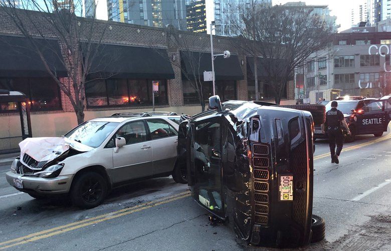 Red-light runner arrested after crash near South Lake Union in Seattle ...