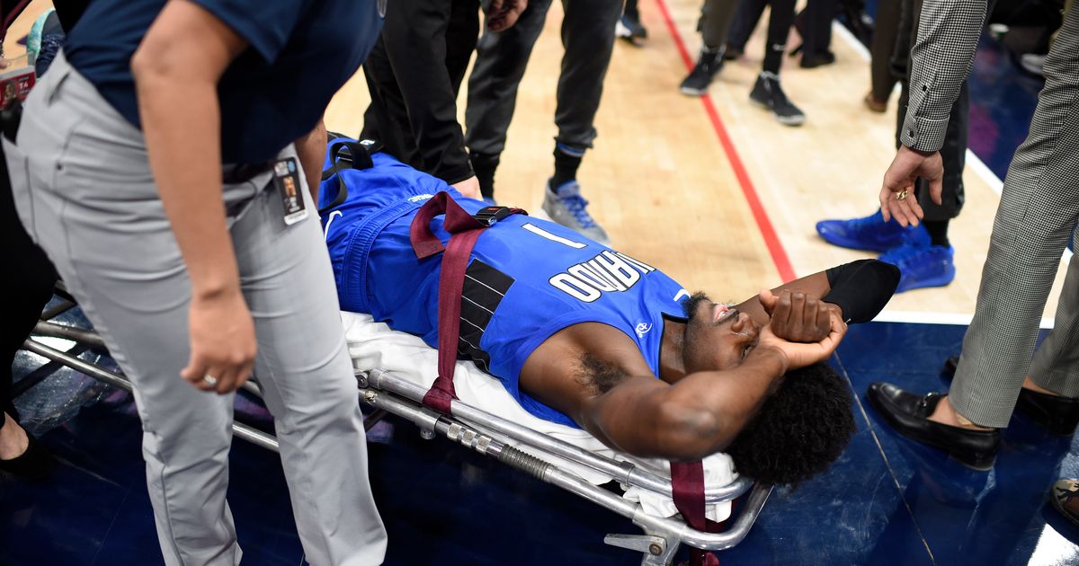 Magic forward Jonathan Issac hyperextends left knee | The Seattle Times