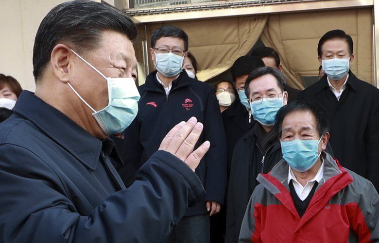 Mask-clad Xi Jinping emerges from conspicuous absence to visit ...