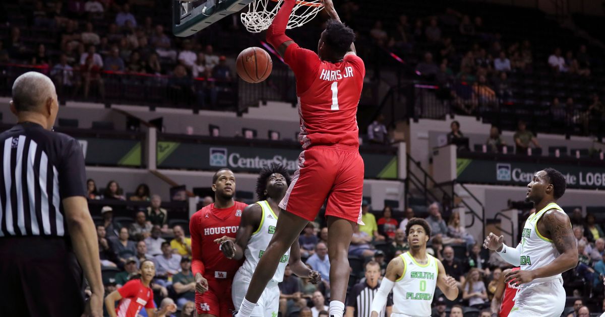 Grimes scores 22, No. 20 Houston holds off USF 62-58 | The Seattle Times