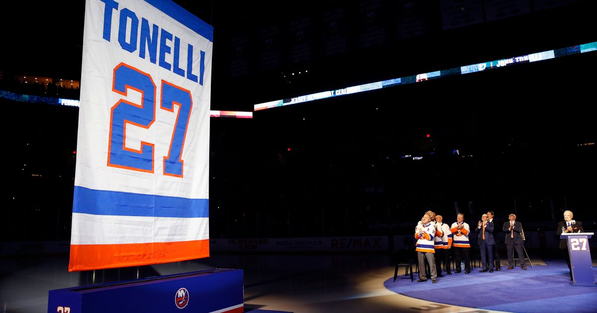 Islanders honor John Tonelli by retiring his No. 27 | The Seattle Times
