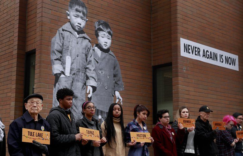 Hundreds attend ceremony at Bellevue College after mural defaced | The ...