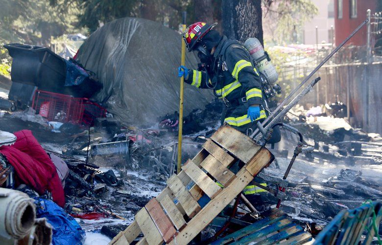 Fire in Chinatown International District engulfs homeless camp | The ...