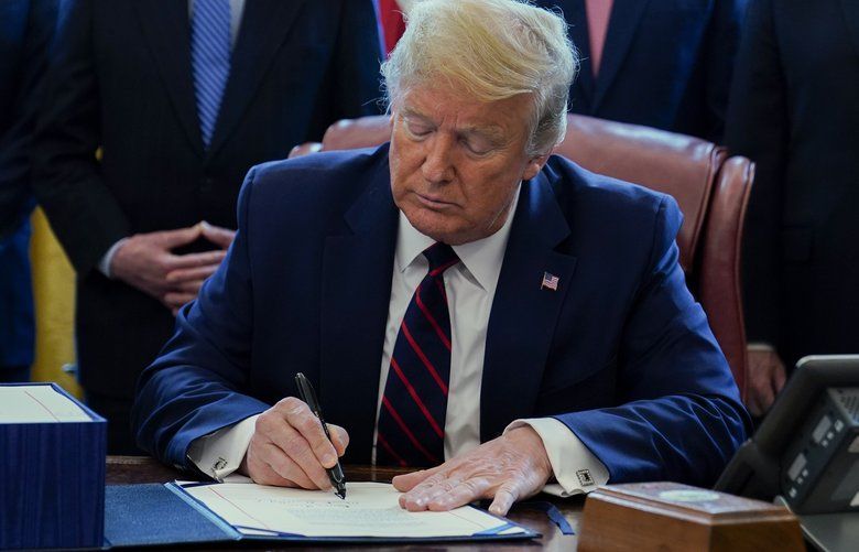 Trump signs $2.2T stimulus after swift congressional votes | The ...