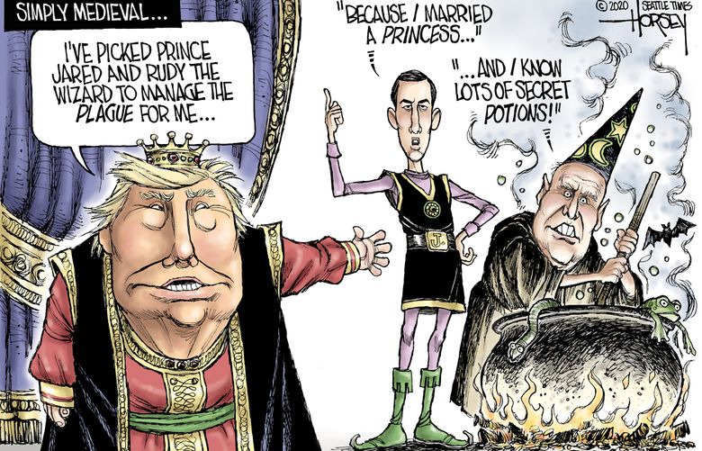 King Trump and his jesters of the round table | The Seattle Times