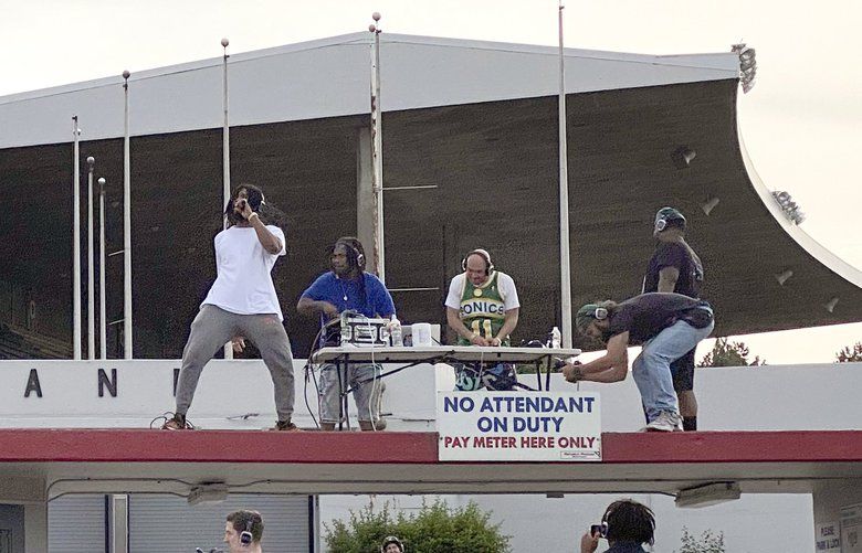 Seattle rapper Raz Simone threw a pop-up, drive-in concert at a Seattle ...