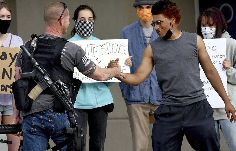 In Idaho, armed white vigilantes mobilized for antifa protests that ...