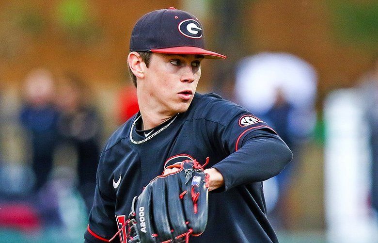 Top Mariners draft pick Emerson Hancock makes ‘debut’ with batting ...