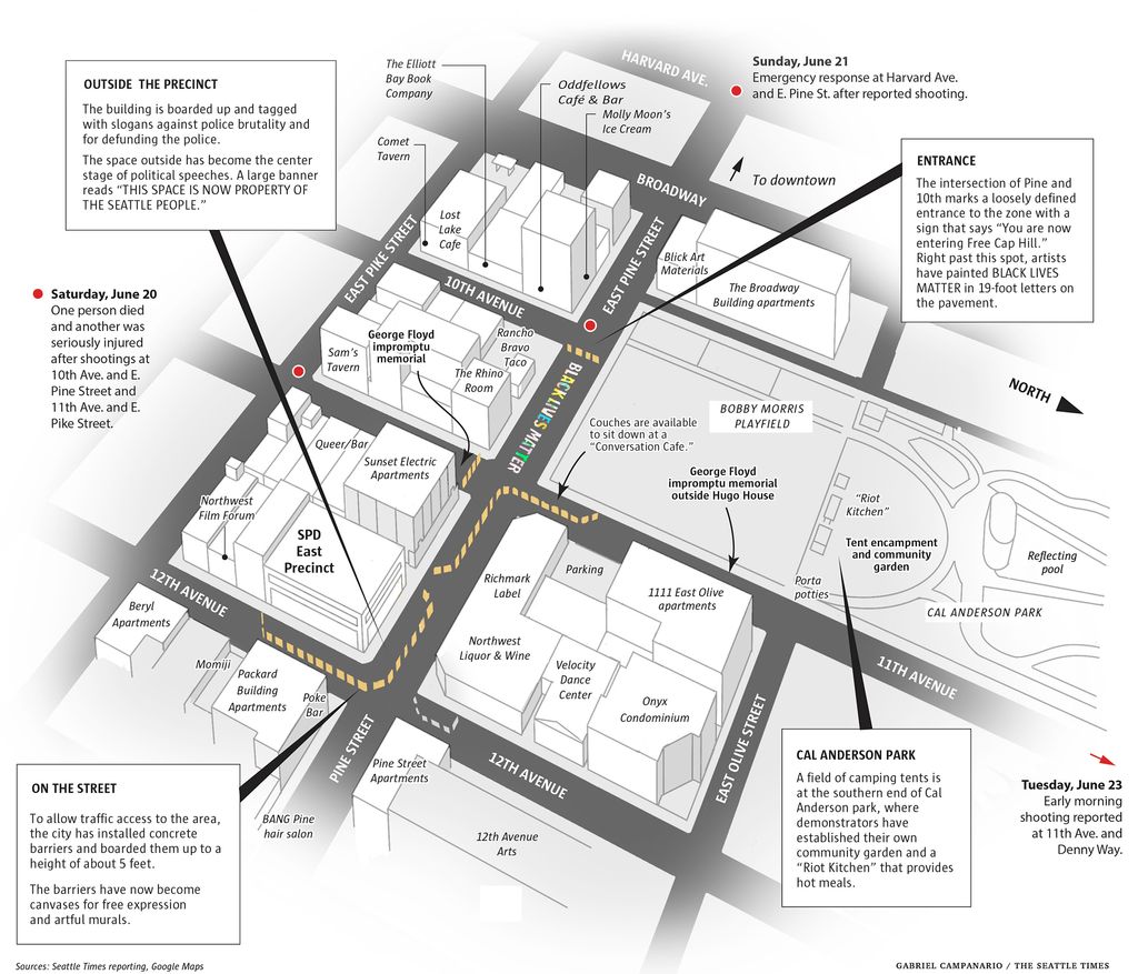 Capitol Hill protest zone at a glance | The Seattle Times