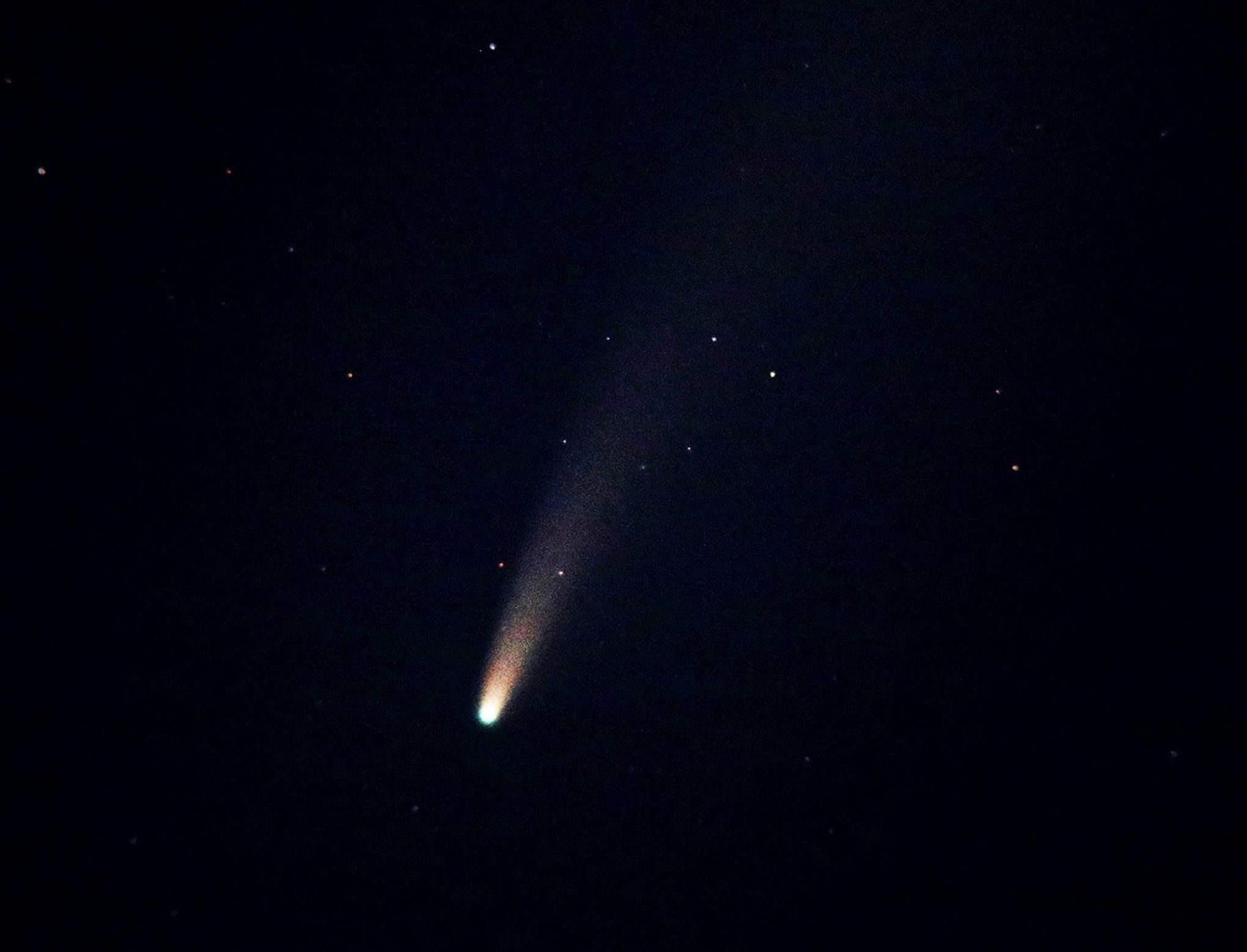 Comet Seen From Earth