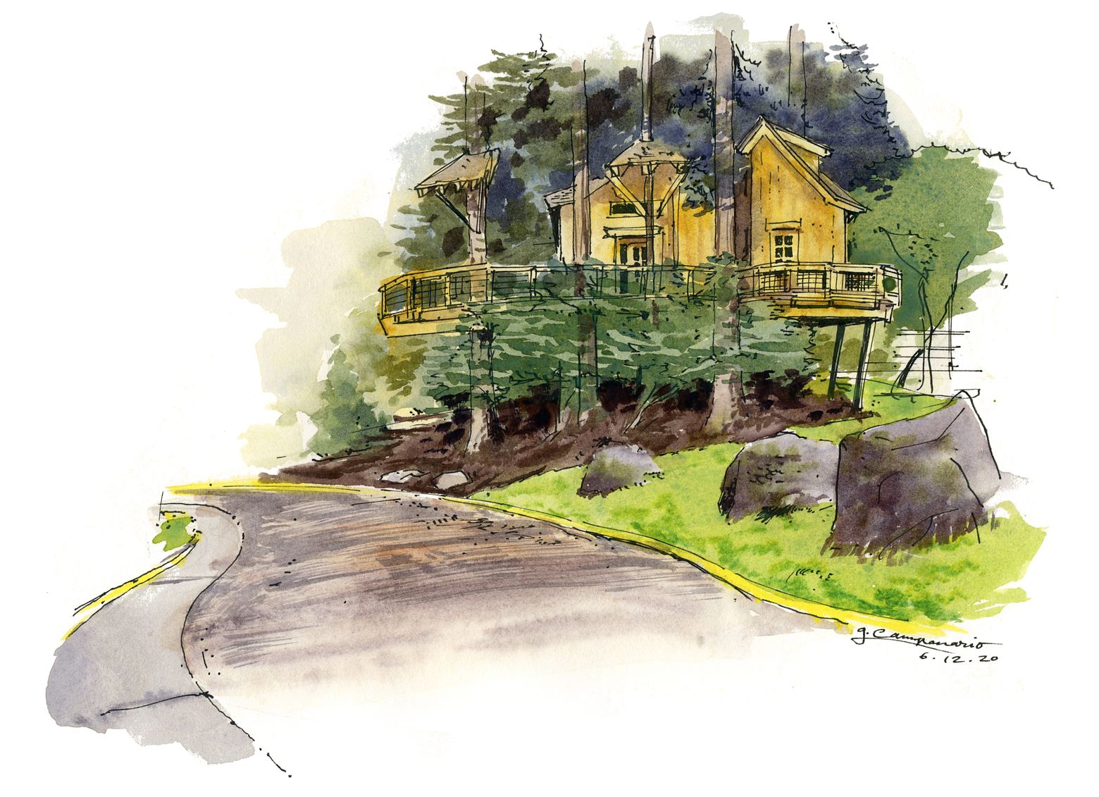 Microsoft’s treehouse workspaces hold the fort until employees return ...