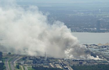 Chlorine plant fire has residents sheltering after hurricane | The ...