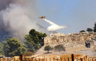 Smoke from wildfire blackens prehistoric Greek city walls | The Seattle ...